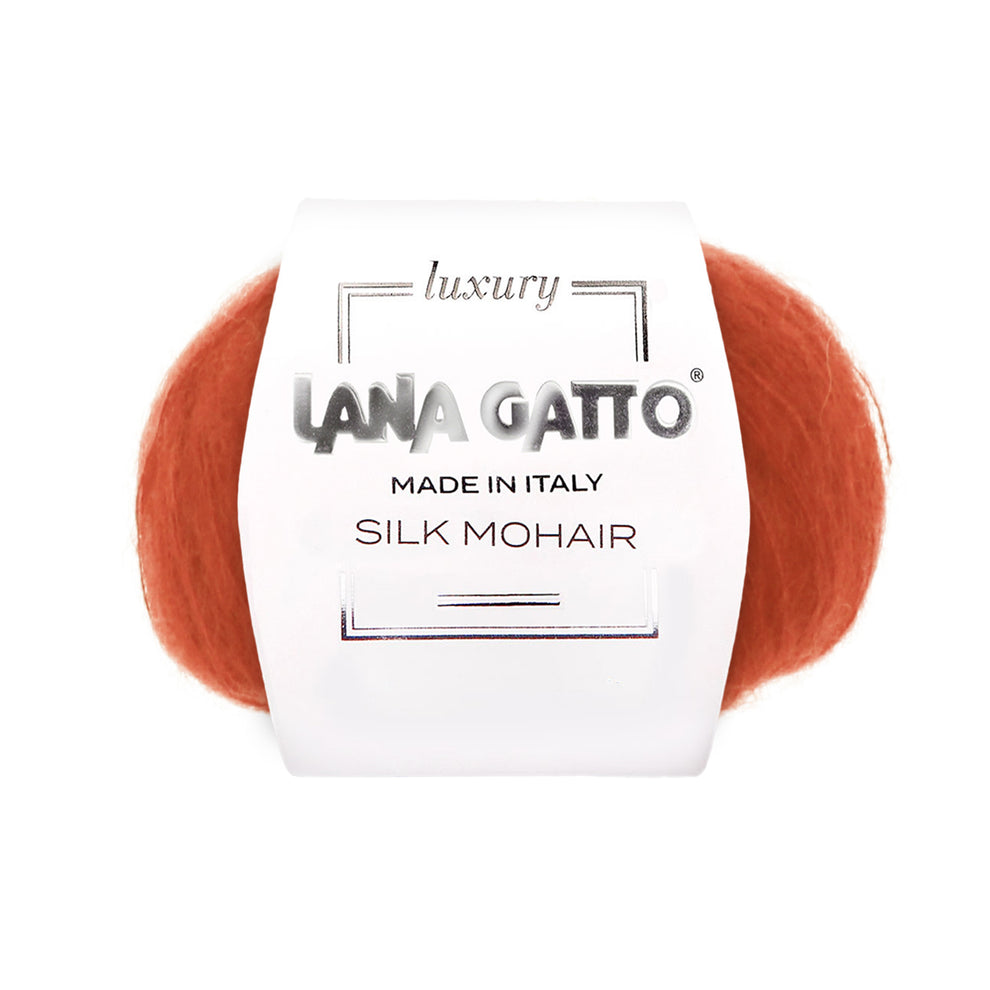 Gomitolo Silk Mohair, Lana Gatto Linea Luxury - Tonalità Calde